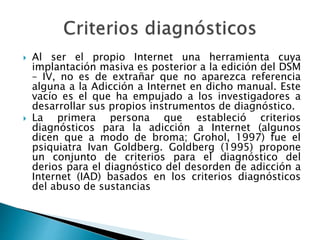 Adicción al internet | PPTX