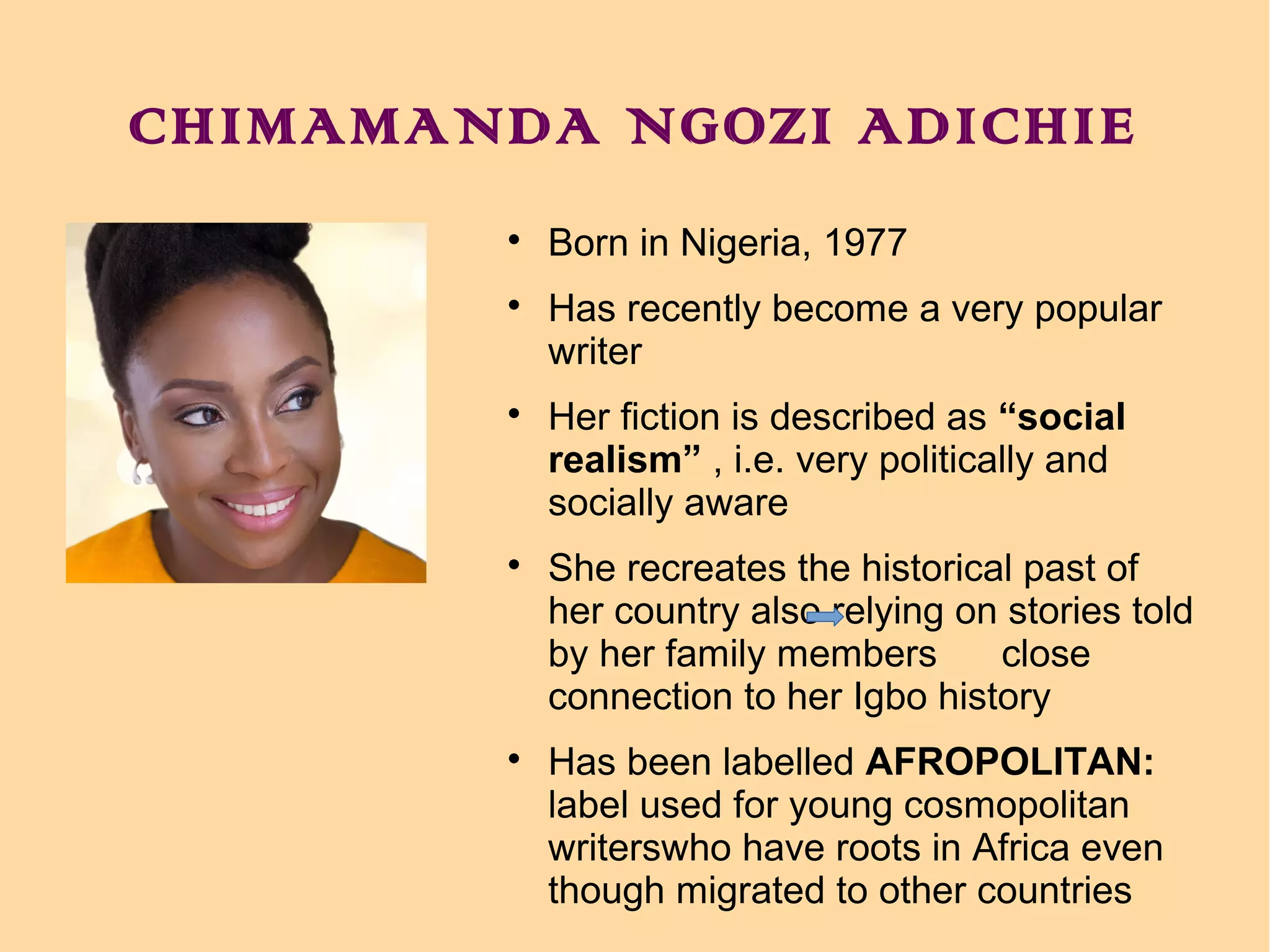 Chimamanda Ngozi Adichie - Americanah | PPT