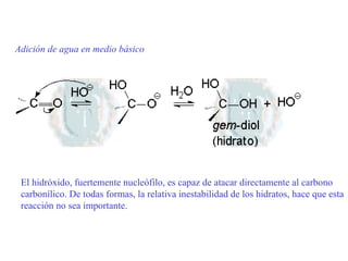 Adición nucleofílica al grupo carbonilo | PPT