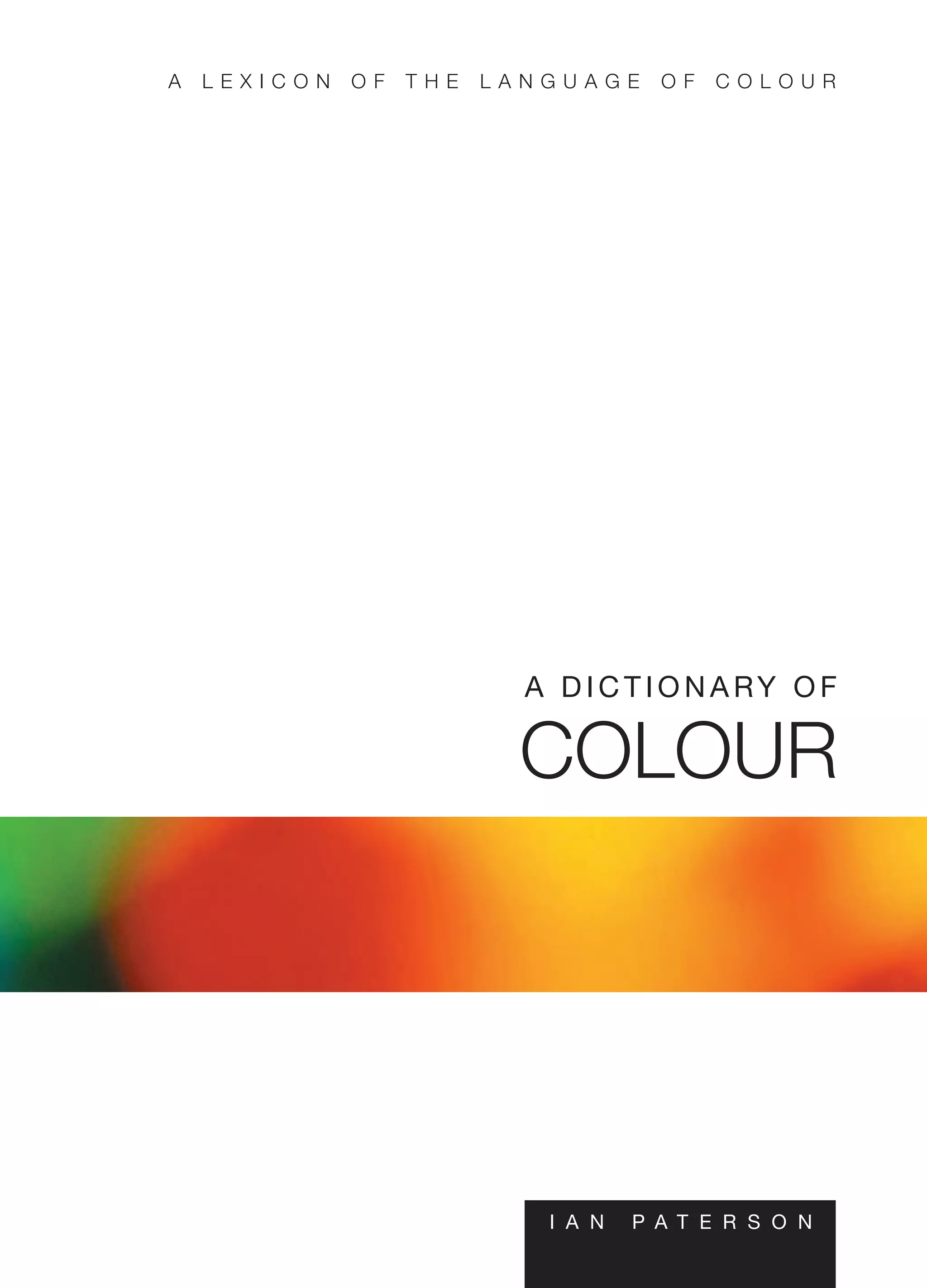 A Dictionary of Colour_ A Lexicon of the Language of Colour ( PDFDrive ...