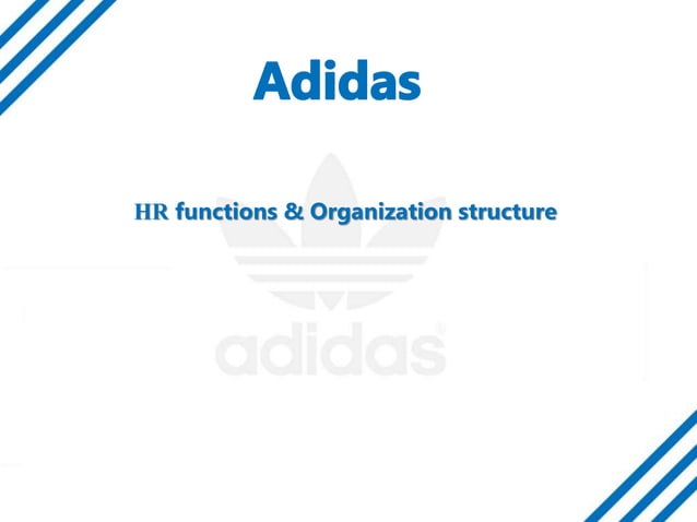 Adidas HR functions and organizational behaviour | PPTX