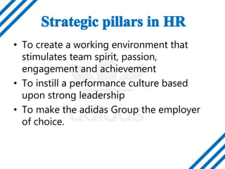 Adidas HR functions and organizational behaviour | PPTX