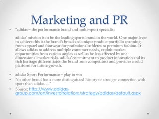 Adidas brand case study | PPTX