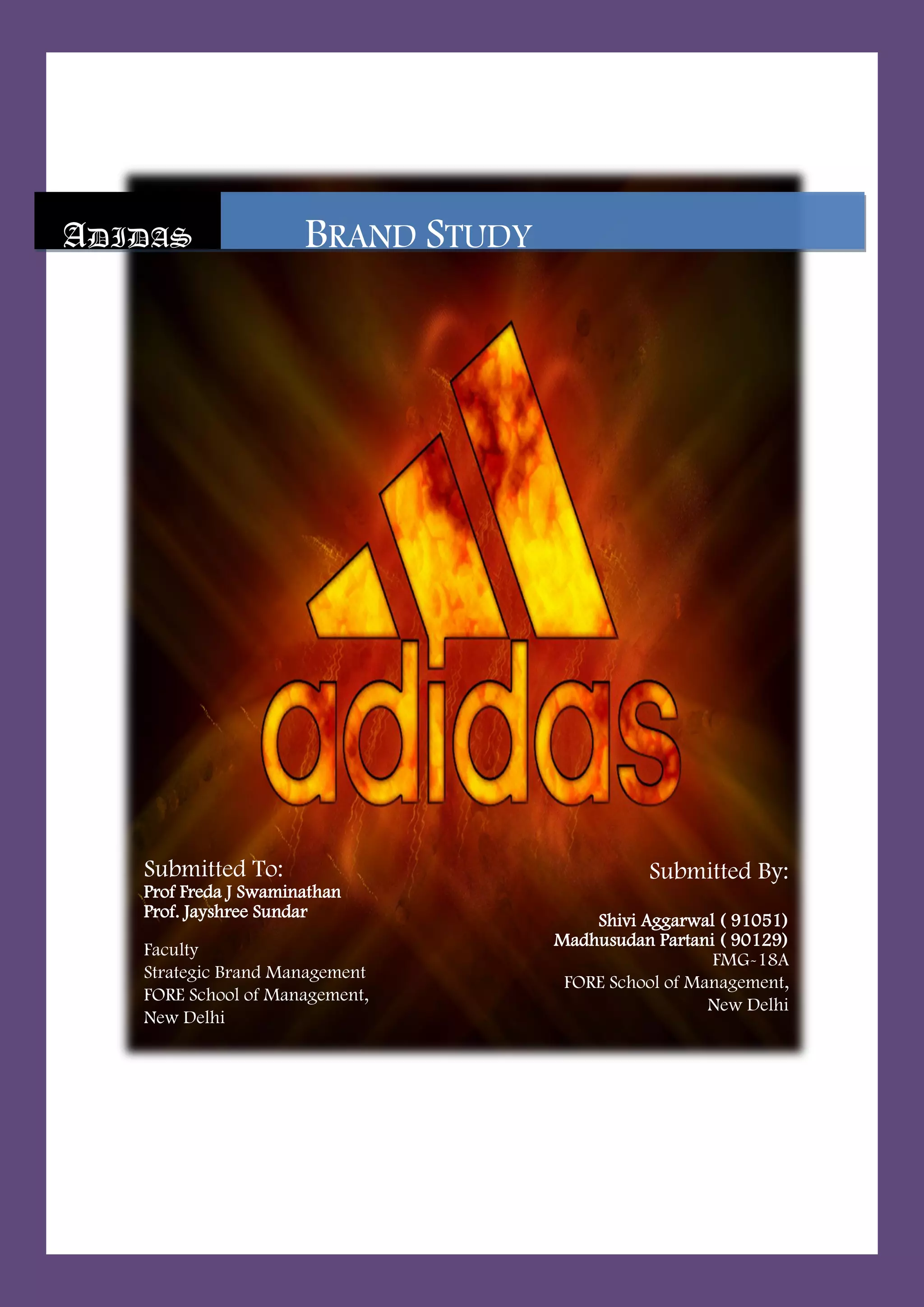 Adidas Brand Study | PDF