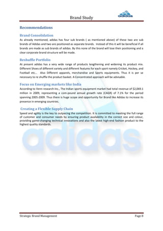 Adidas Brand Study | PDF