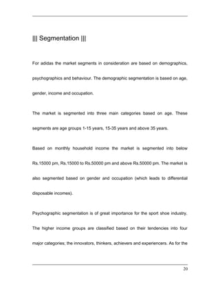 Adidas - project report | DOC