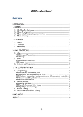 Adidas | PDF | Apparel Industry | Industries