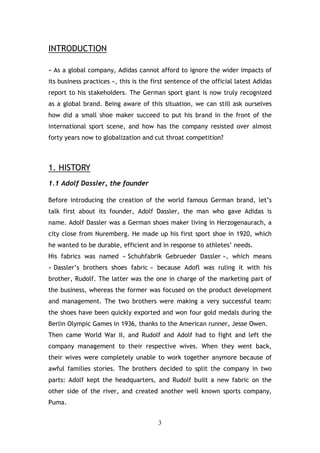 Adidas | PDF | Apparel Industry | Industries