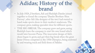Adidas brand research | PPT