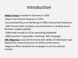 Adidas case study by shyam gour | PPT