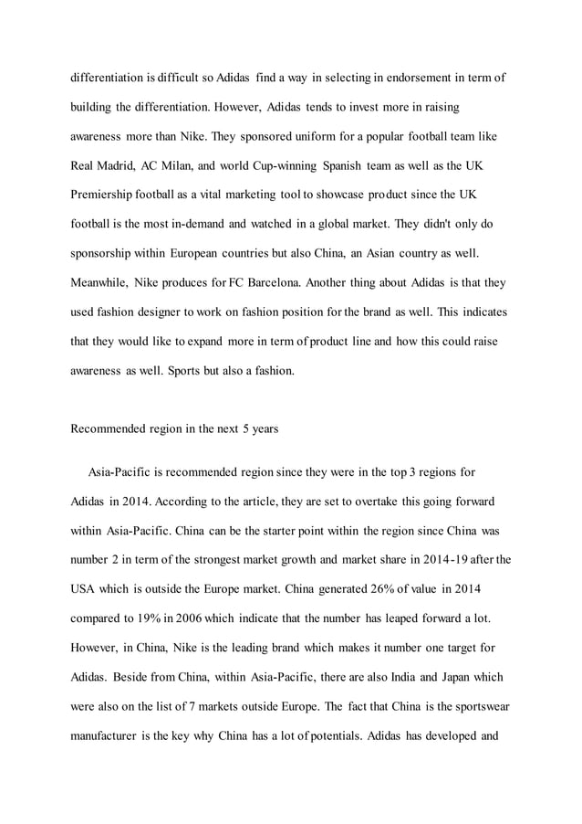 Adidas case study Nida Barros | DOCX