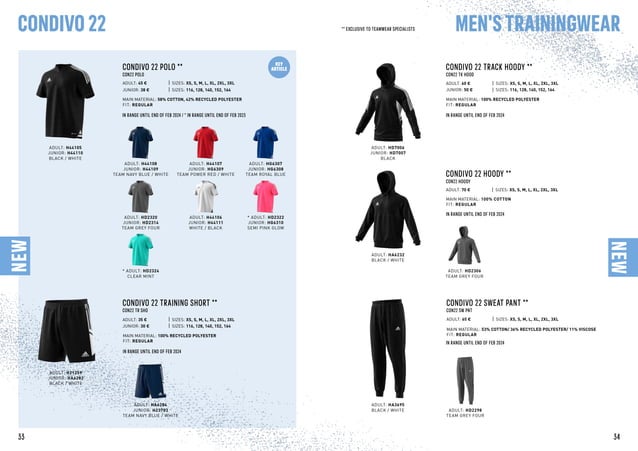 Adidas europe teamwear_catalogue_2022_english | PDF | Soccer | Sports