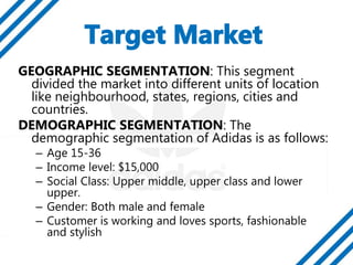 Adidas marketing maganement | PPT