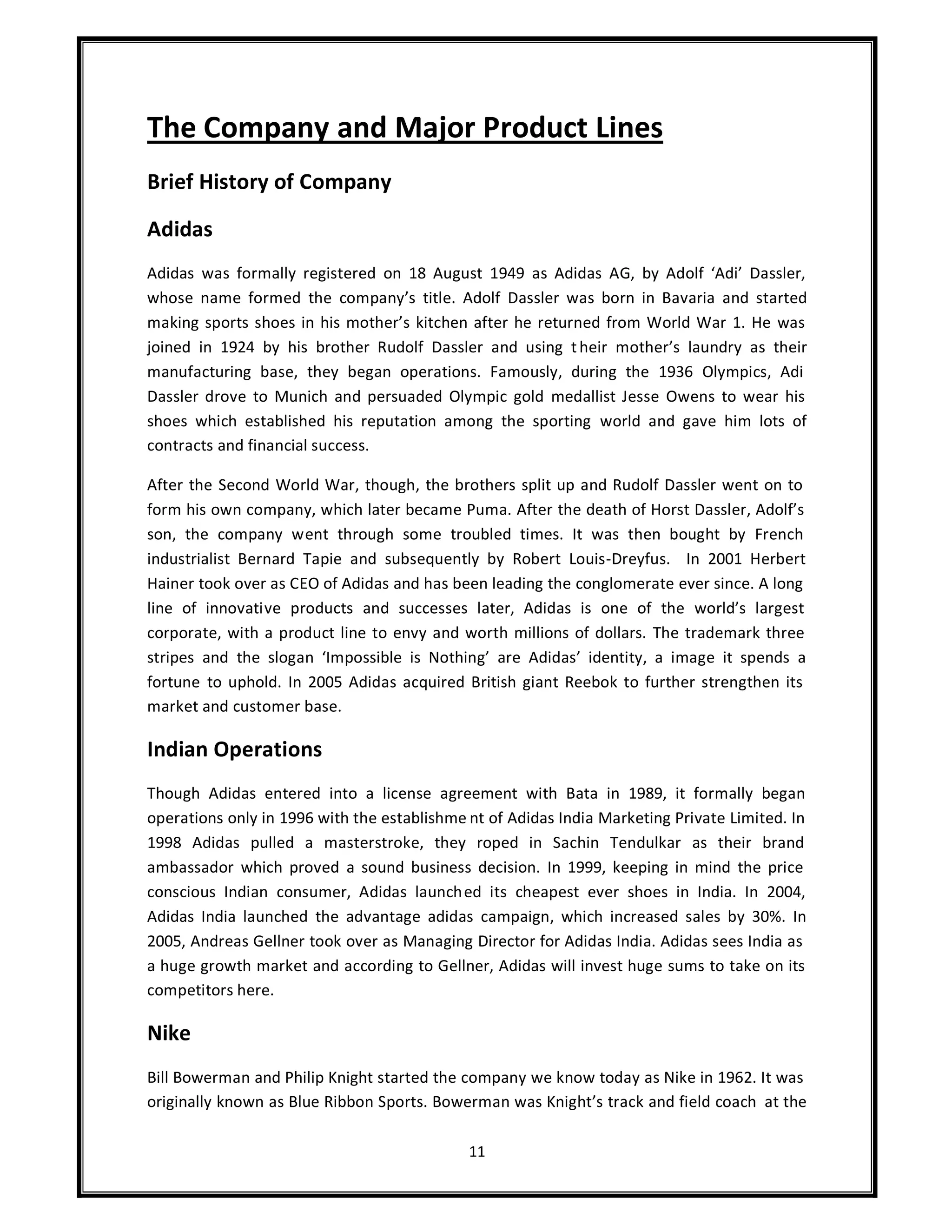 Adidas nike case study | PDF