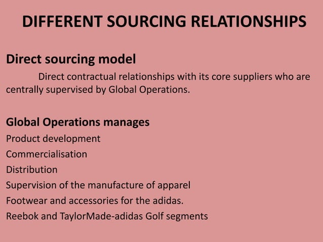 Adidas supply Chain Management | PPTX | Logistics | Business