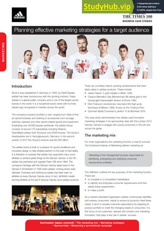ADIDAS STUDY | PDF | Marketing and Advertising | Business