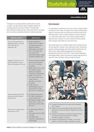 ADIDAS STUDY | PDF | Marketing and Advertising | Business