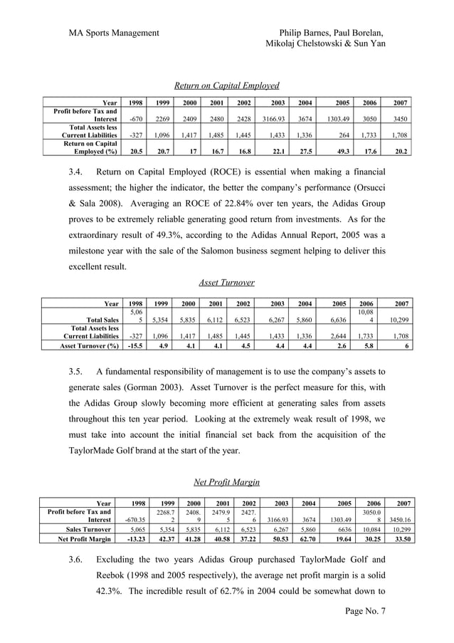 Adidas Uk Financial Report | PDF