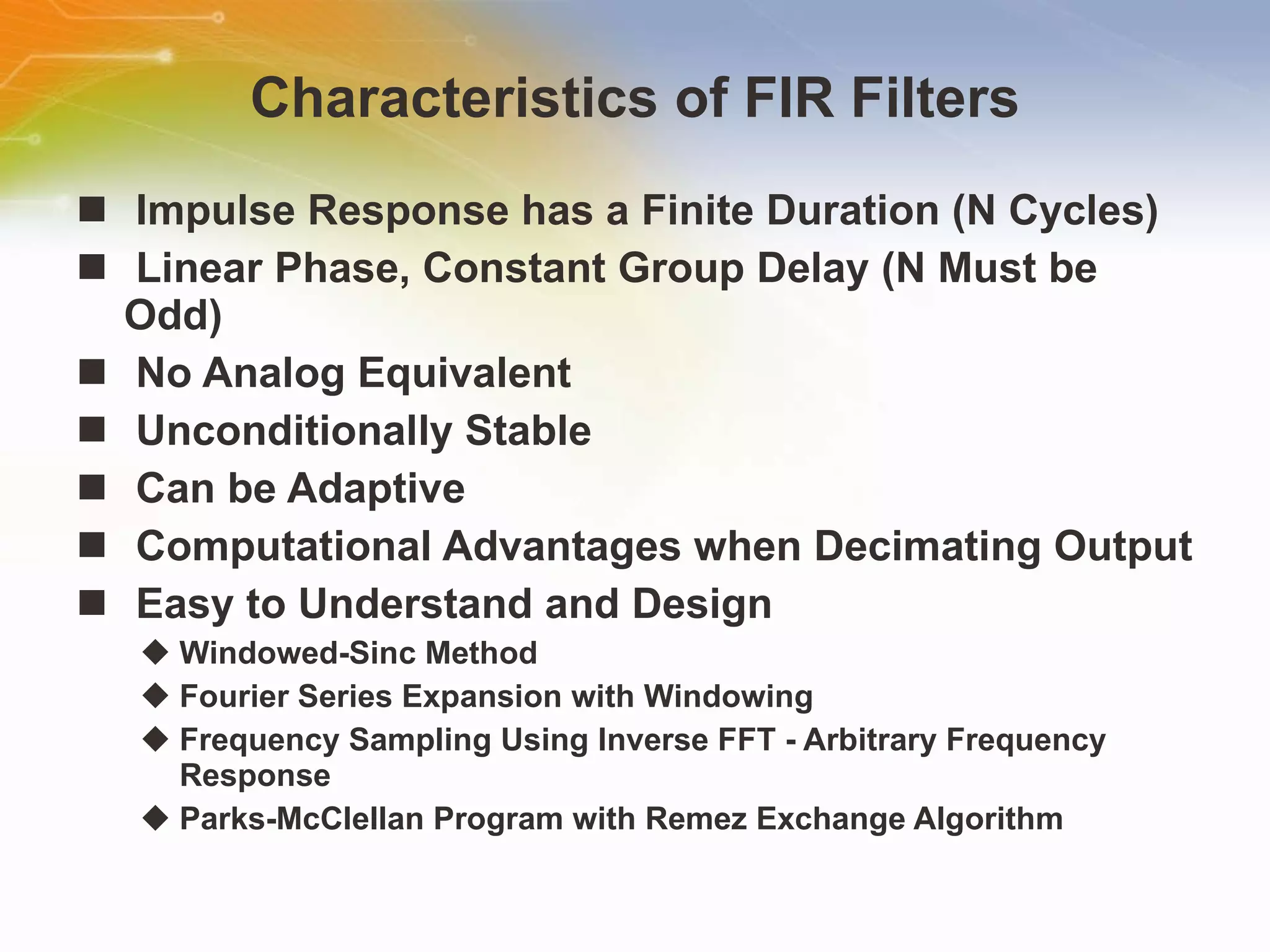 Digital Filters Part 1 | PPT