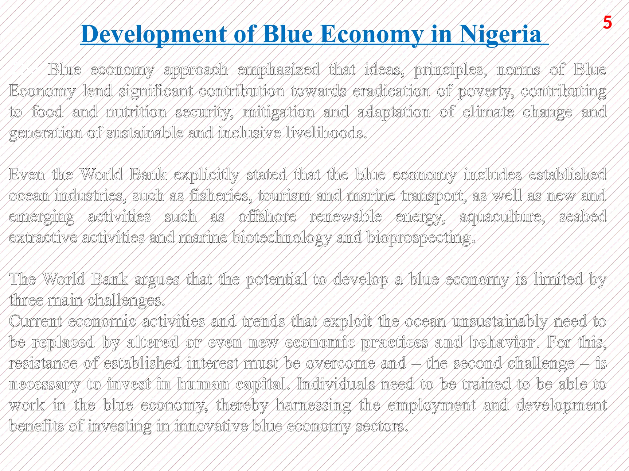 adidi presentation for Blue economy pptx | PPTX