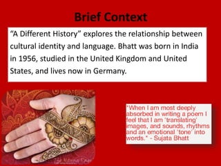 A Different History | PPTX