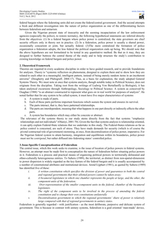 A differentiating factor between unitarism and federalism police powers ...