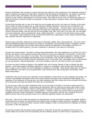A Different Perspective - Rediscovering Bias | DOCX