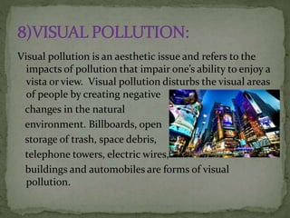 POLLUTION & ITS EFFECTS | PPTX