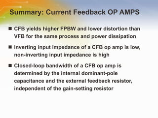 High Speed Operational Amplifier | PPT