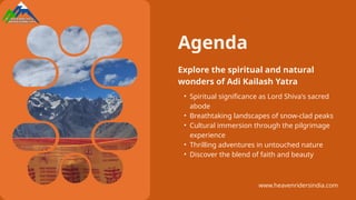 Adi Kailash Yatra – Faith, Nature, and Himalayan Beauty | PPTX