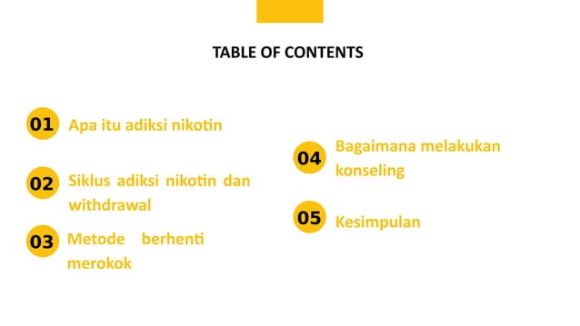 Deteksi Dini dan Konseling Adiksi Nikotin | PPT