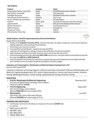 Adil-quality engineer | PDF