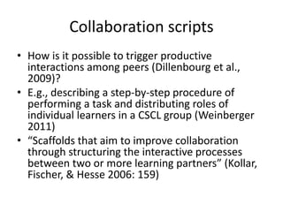 Designing CSCL environments | PPT