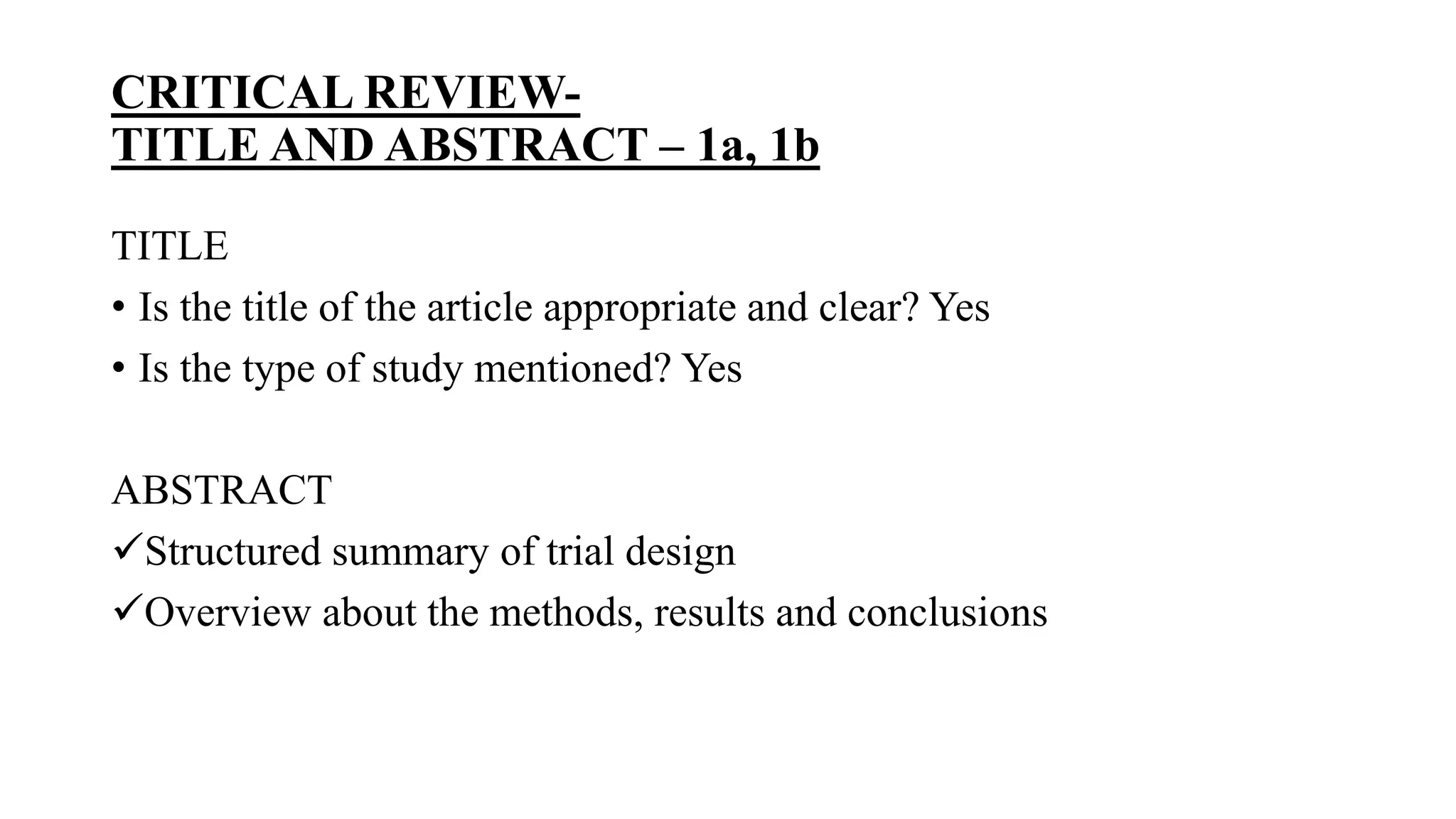 Journal Club Presentation | PPTX
