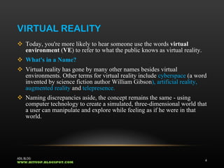 Virtual Reality | PPT