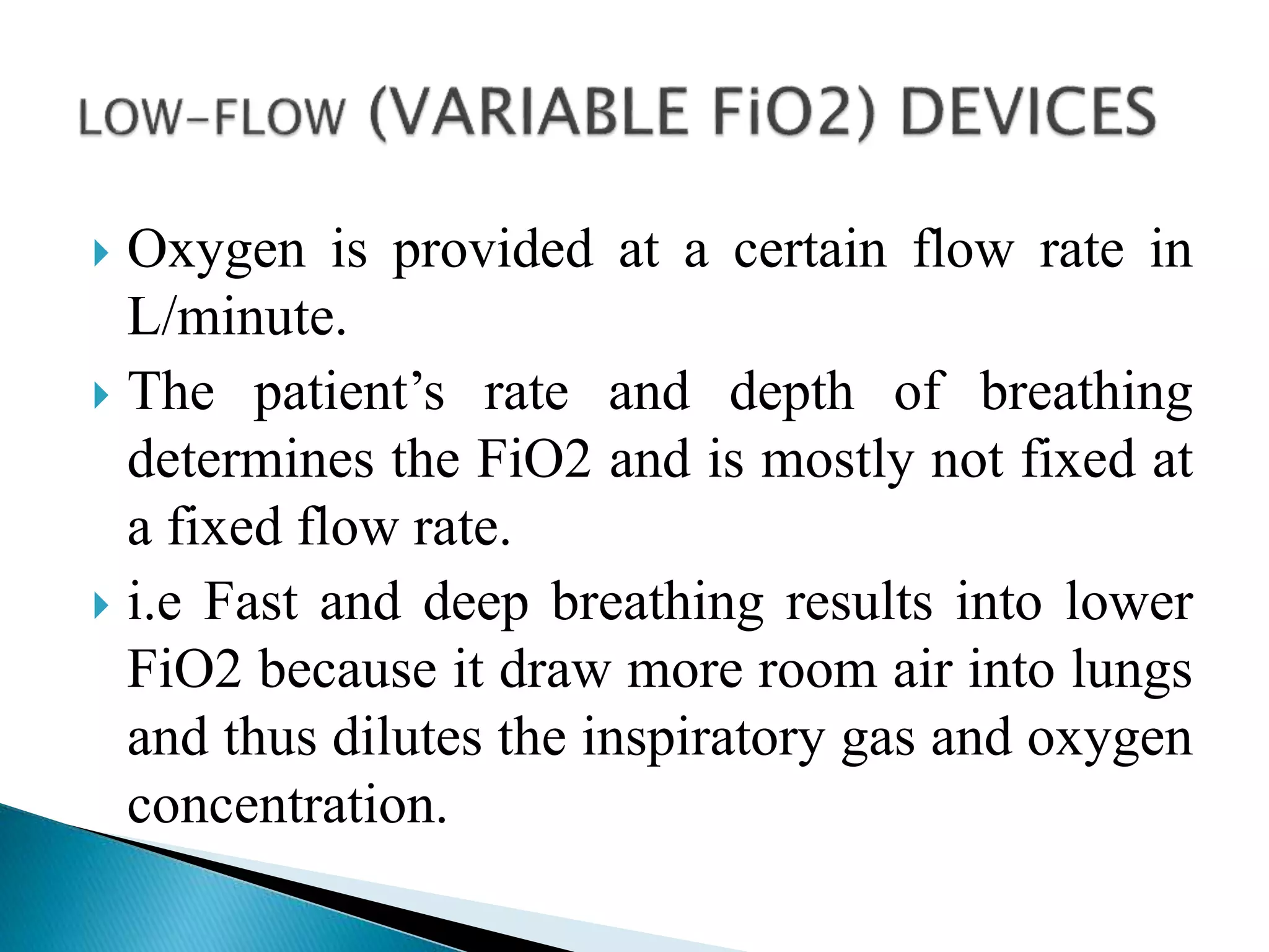 OXYGEN DELIVERY DEVICES - Dr ADIL FAROOQ | PPSX