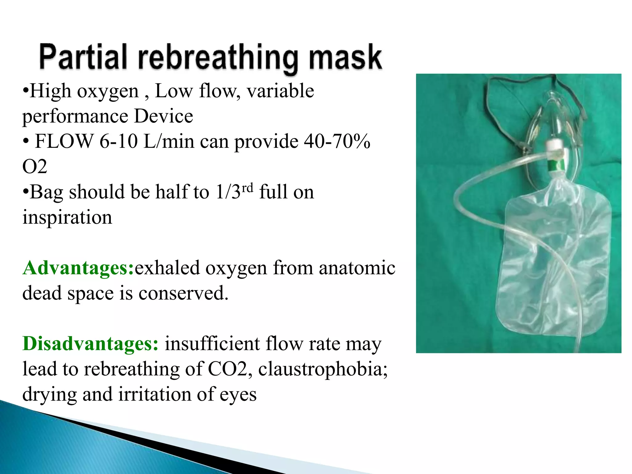 OXYGEN DELIVERY DEVICES - Dr ADIL FAROOQ | PPSX