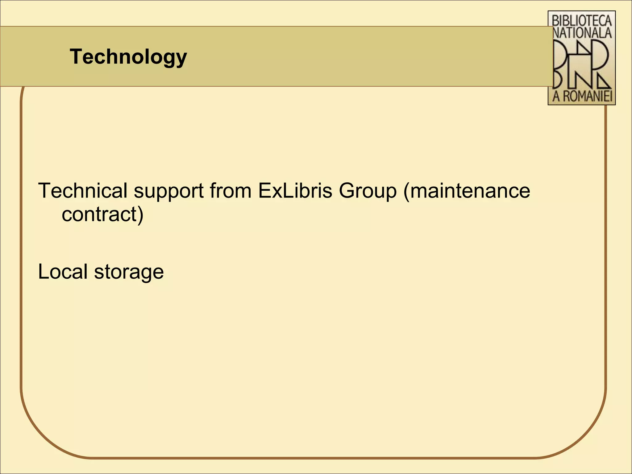 National Library of Romania - Digital Library | PPT