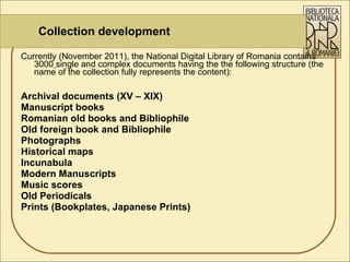 National Library of Romania - Digital Library | PPT
