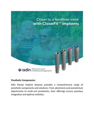 Adin Dental Implant India | PDF | Operating Systems | Computer Software and Applications