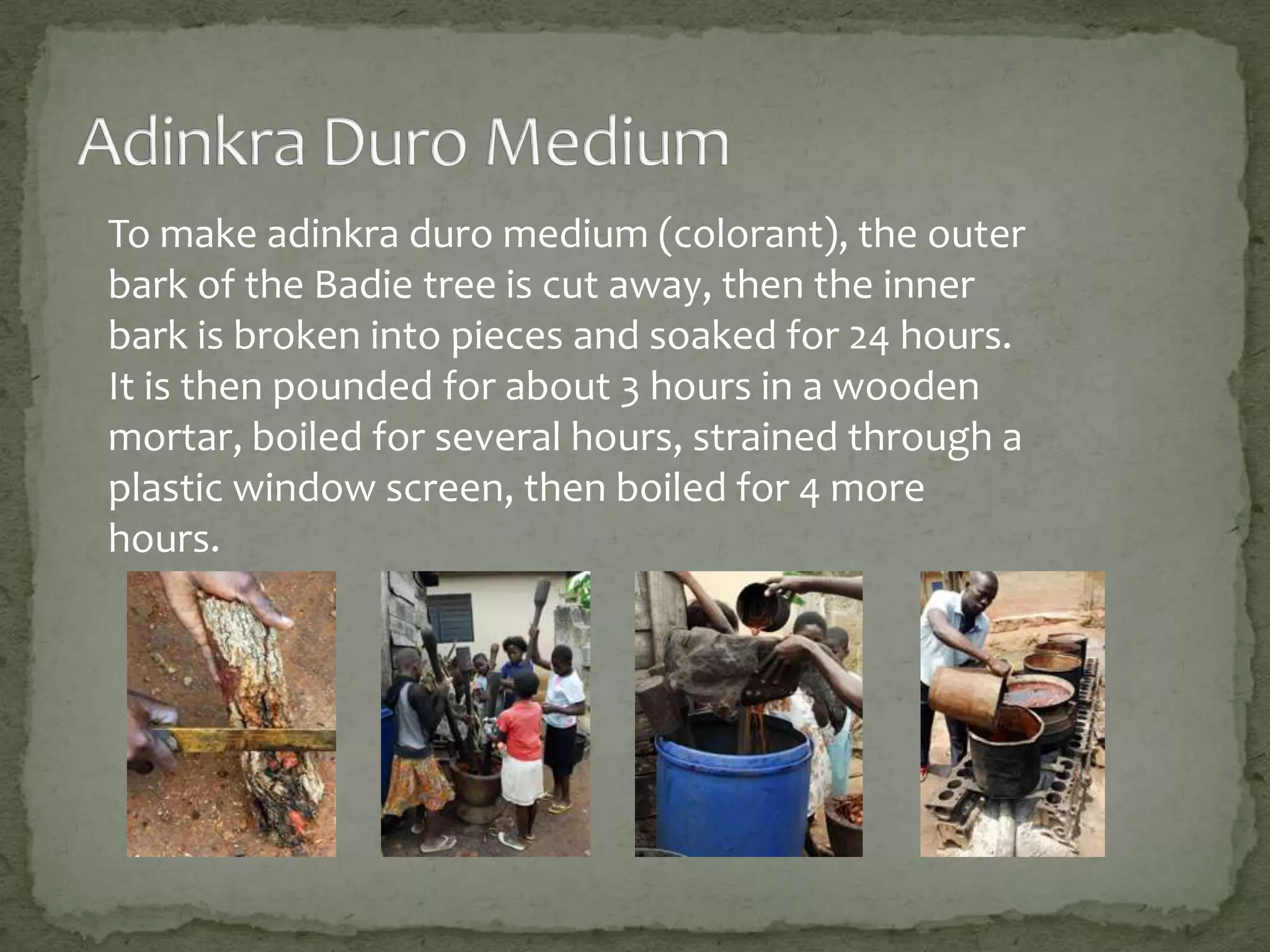 African Textiles: Adinkra Fabric | PPTX