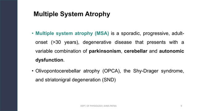 Autonomic Dysfunction in Multiple System Atrophy and Parkinson's Disease | PDF