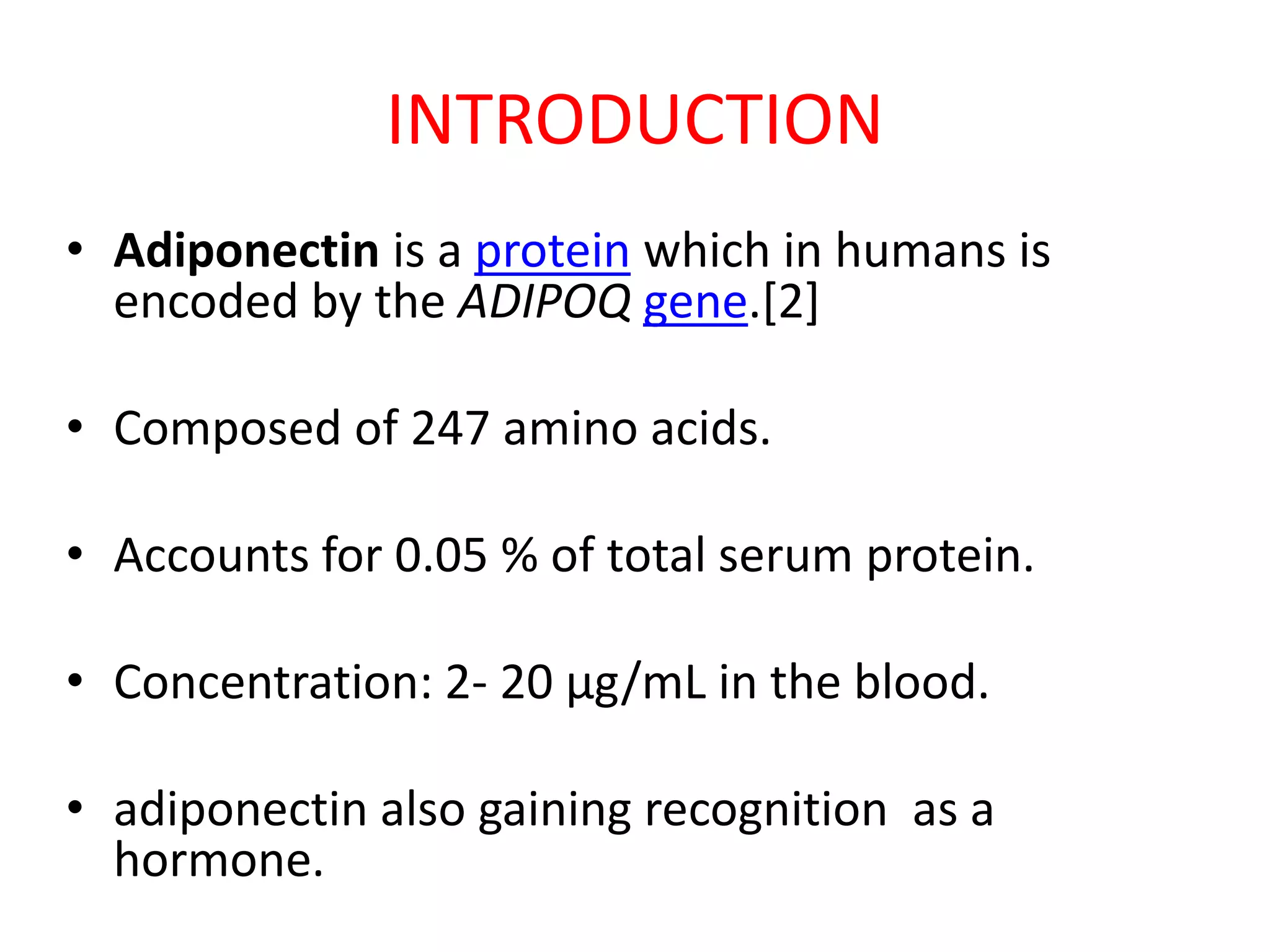 Adiponectin | PPTX