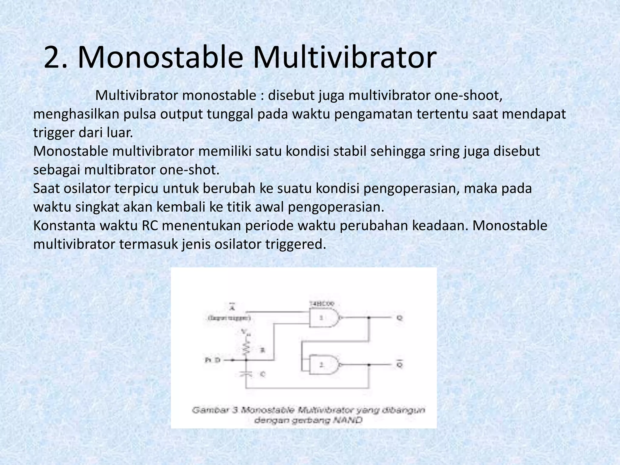Adi prayoga. multivibrator | PPTX