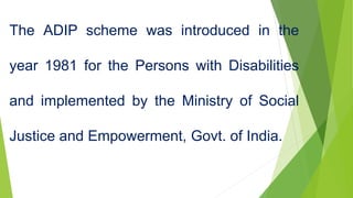 Adip scheme fof pwhi presentation | PPTX