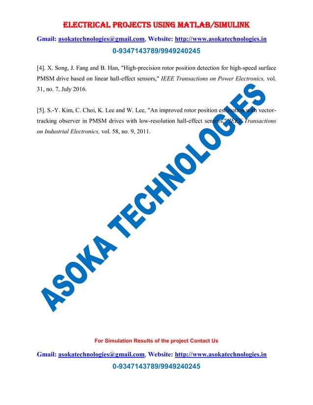 A Direct Redundancy approach to Fault Tolerant Control of BLDC Motor with a damaged Hall-effect ...