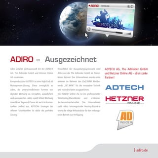 Adiro Imagebroschüre | PDF