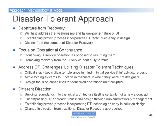 A Disaster Tolerant Cloud Computing Model as a Disaster Survival Methodology - Chad M Lawler PhD ...