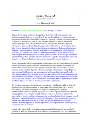 Adiós cordera clarín - google dokumentuak | PDF