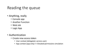 O365Con19 - Developing Timerjob and Eventhandler Equivalents - Adis Jugo | PPT